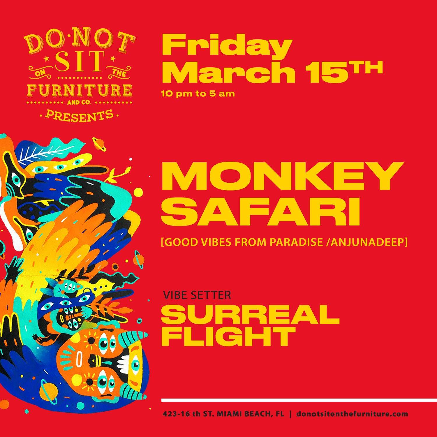 Monkey Safari [Good Vibes From Paradise] at Do Not Sit On The Furniture ...