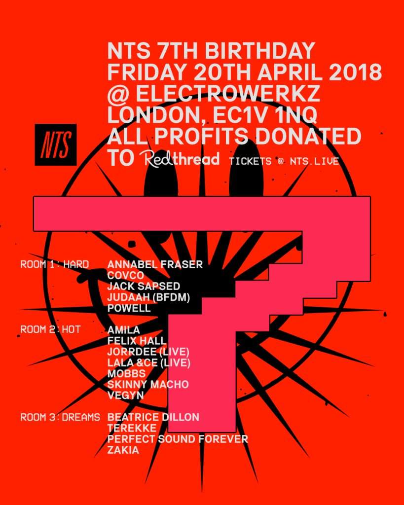 NTS 7th Birthday at Electrowerkz, London