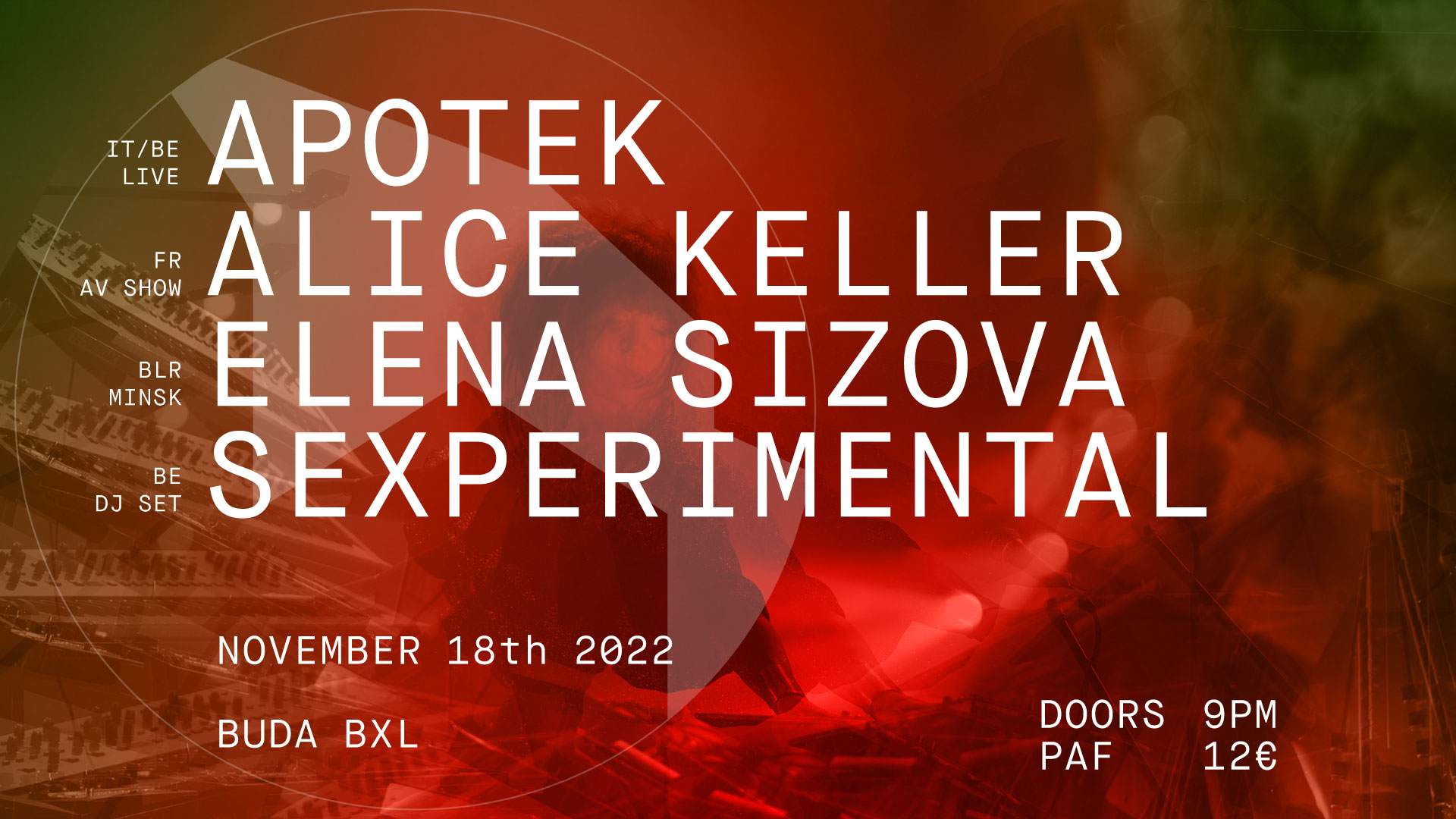 Apotek x Alice Keller x Elena Sizova at Buda BXL, Brussels