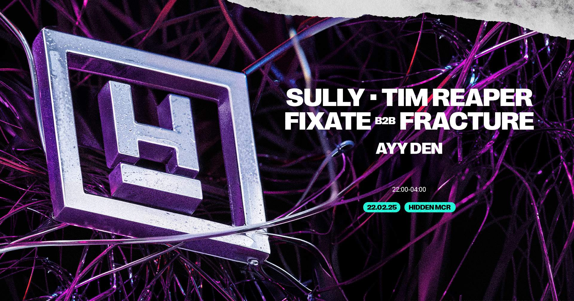 Sully, Tim Reaper, Fracture b2b Fixate & Ayy Den at Hidden, Manchester