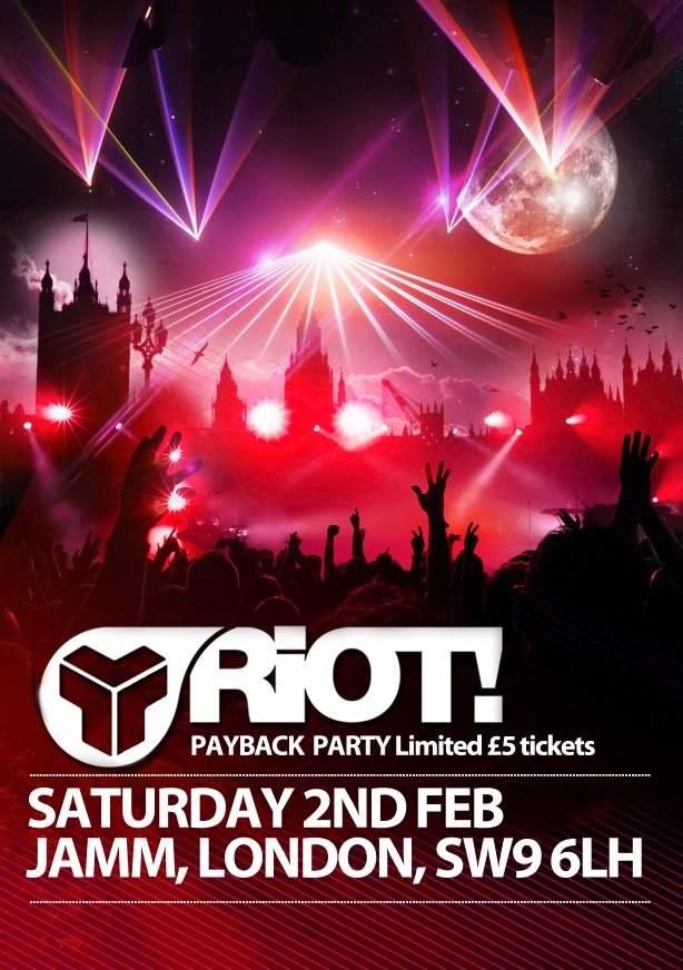 Riot! Payback Party at Brixton Jamm, London