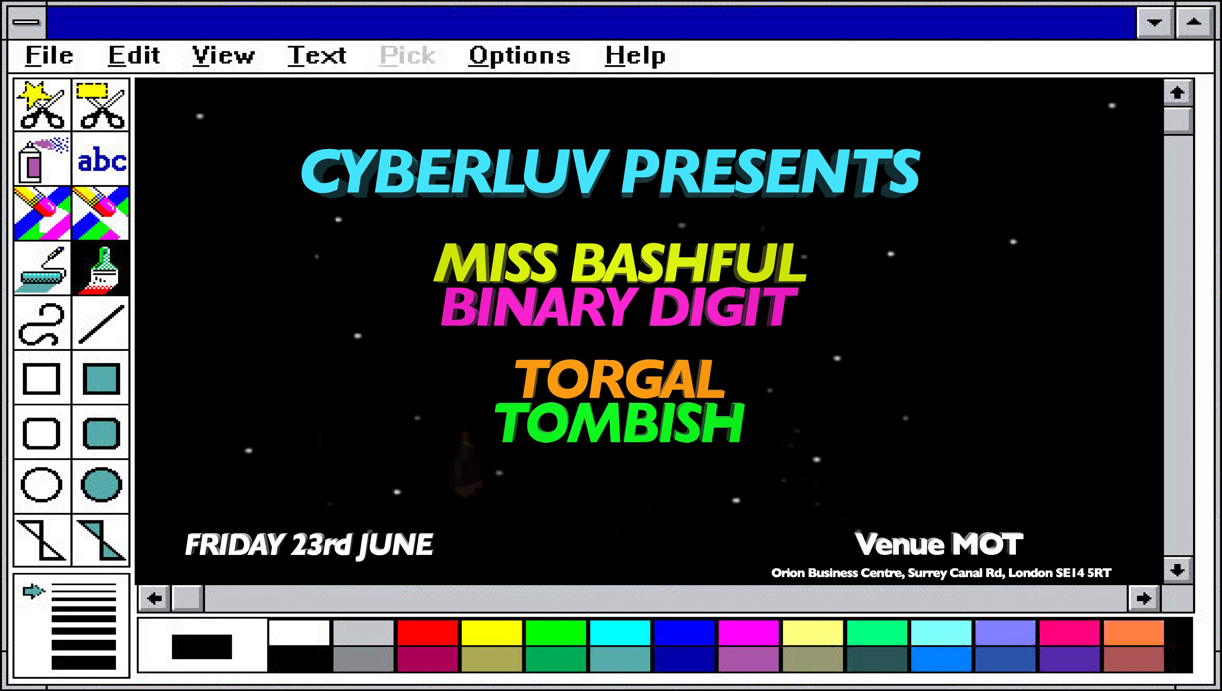 Cyberluv presents: Miss Bashful & Binary Digit + Torgal & Tombish at ...