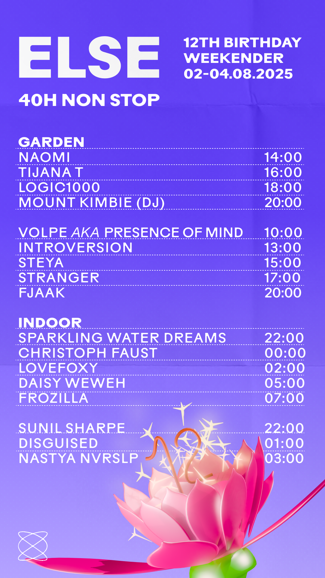 Else 12th BIRTHDAY 40H NONSTOP: FJAAK, Logic1000, LOVEFOXY, Sunil ...