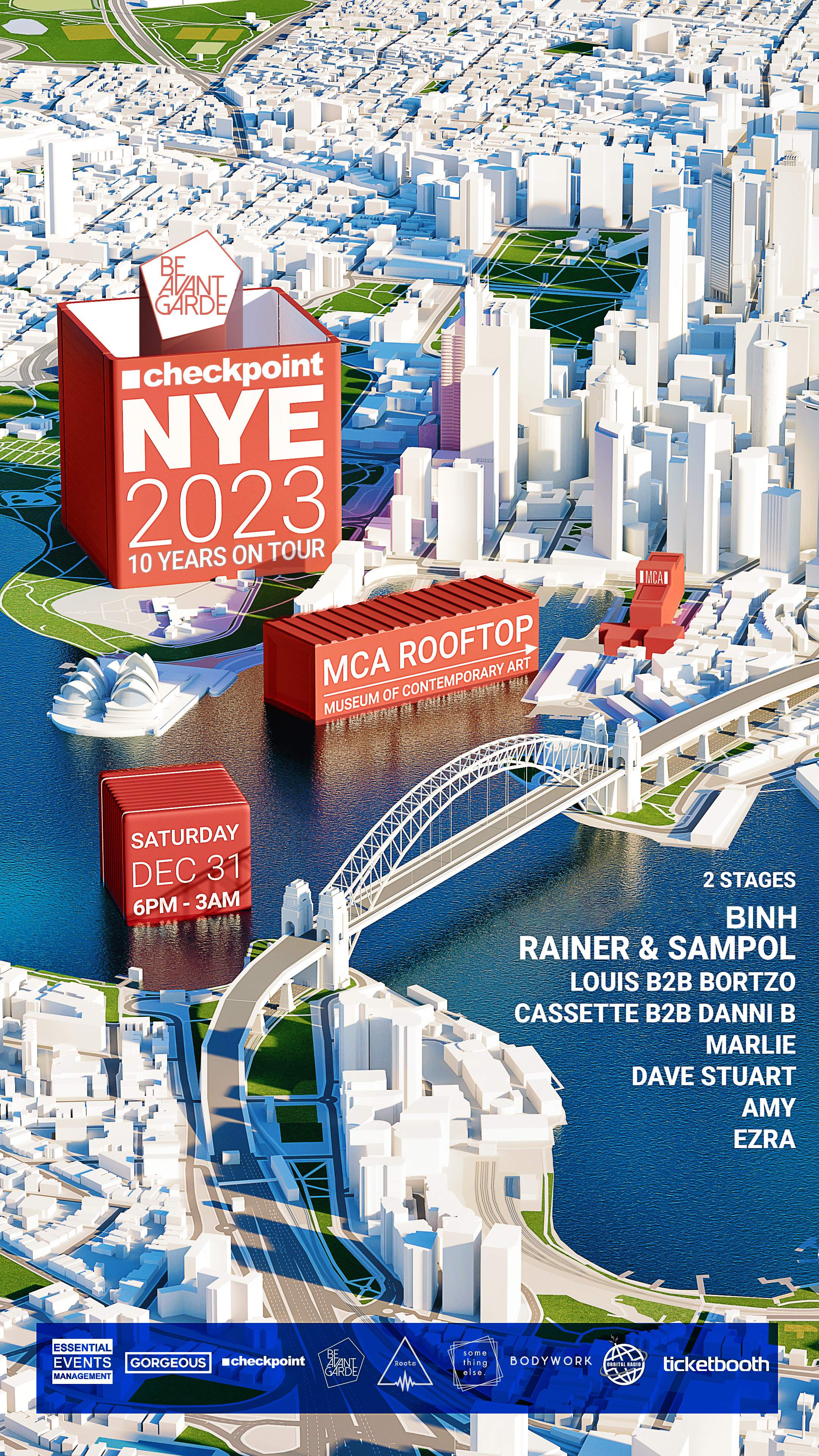 checkpoint 10 Years on tour & BAG presents NYE 2023 Rooftop Museum of ...
