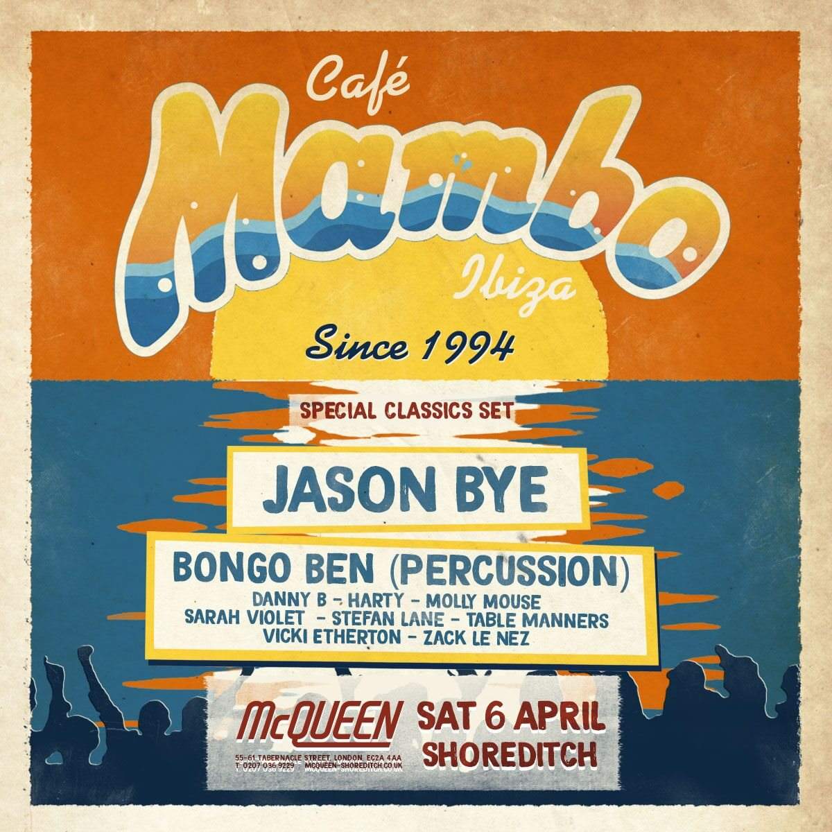 Cafe Mambo Ibiza Classics Brunch & Night Party en McQueen, London