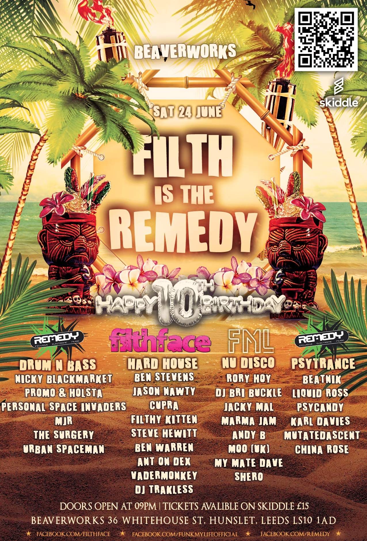 Filth is the Remedy Summer Rave at Beaver Works, Leeds