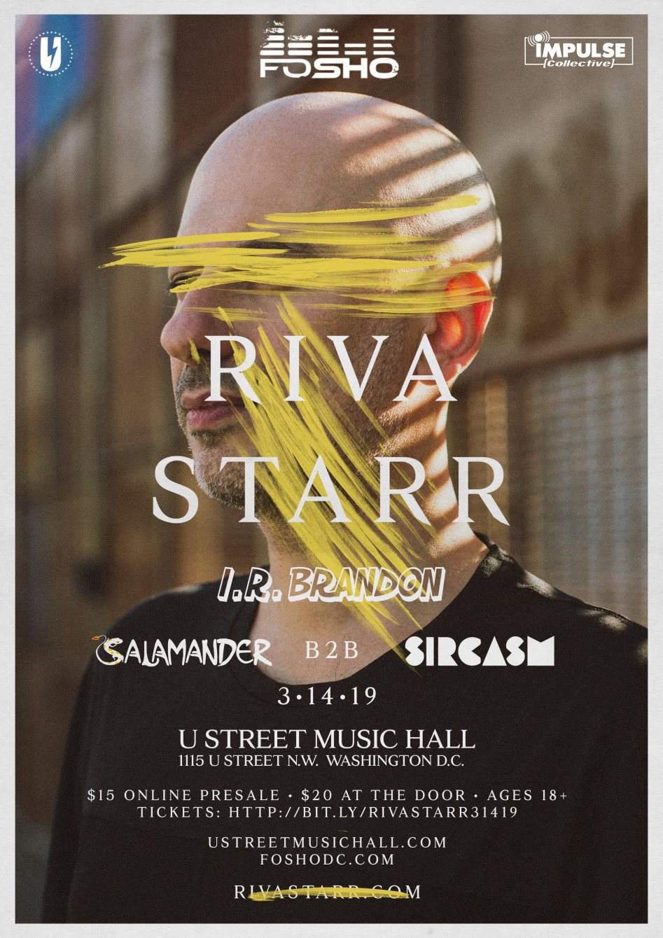 FoSho presents: Riva Starr at U Street Music Hall, Washington DC