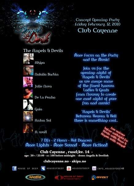 Angels & Devils - Concept Opening Party at Cayenne, Oslo