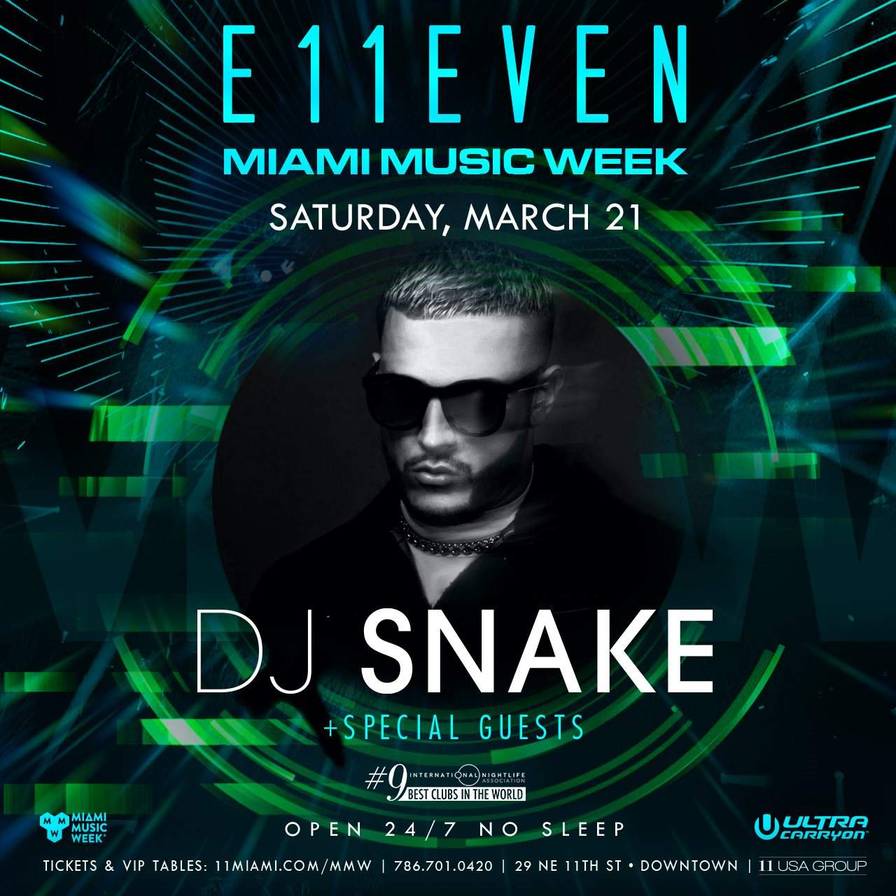 MMW: DJ Snake at E11EVEN MIAMI & ROOFTOP, Miami