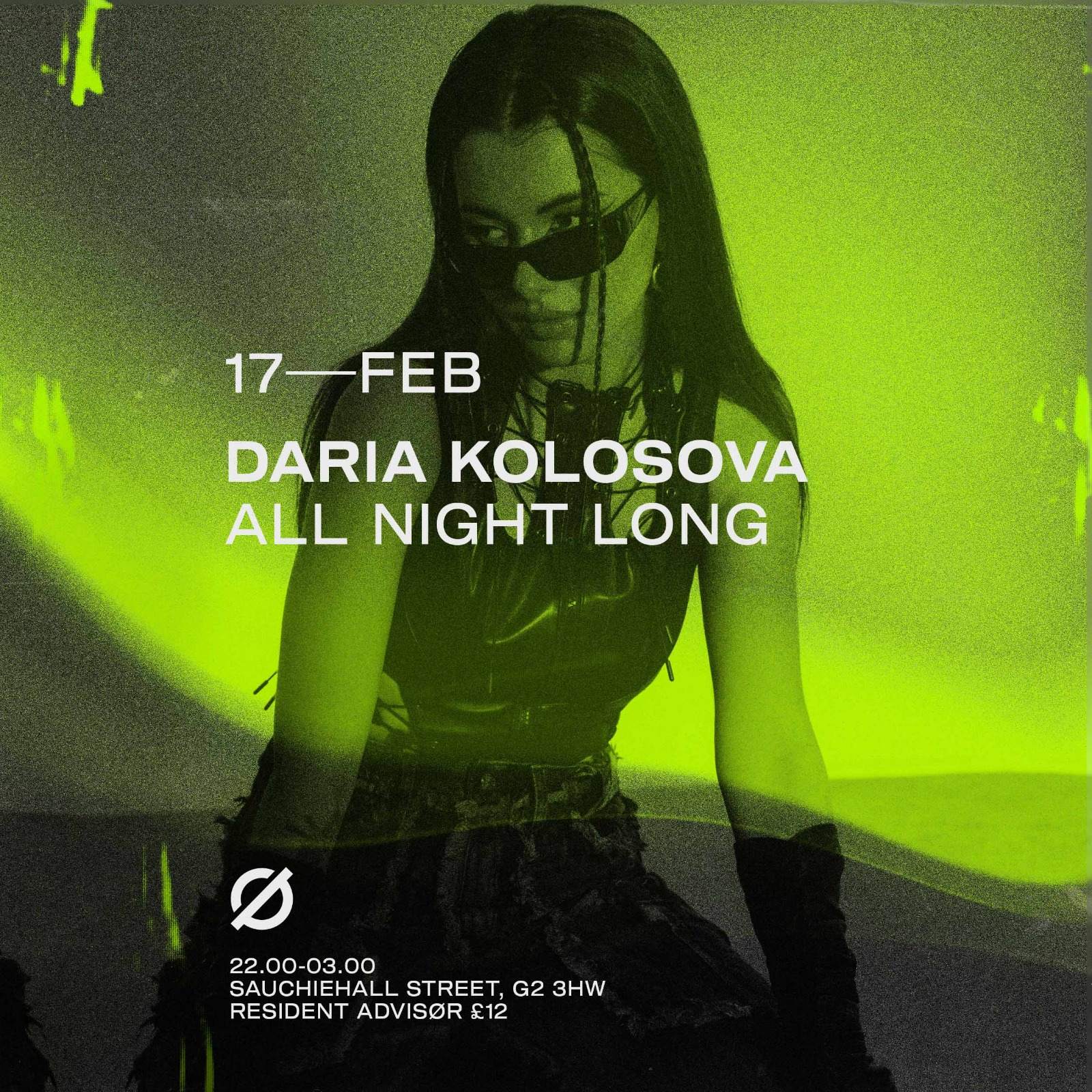 Daria Kolosova All Night Long at SYMBØL, Glasgow