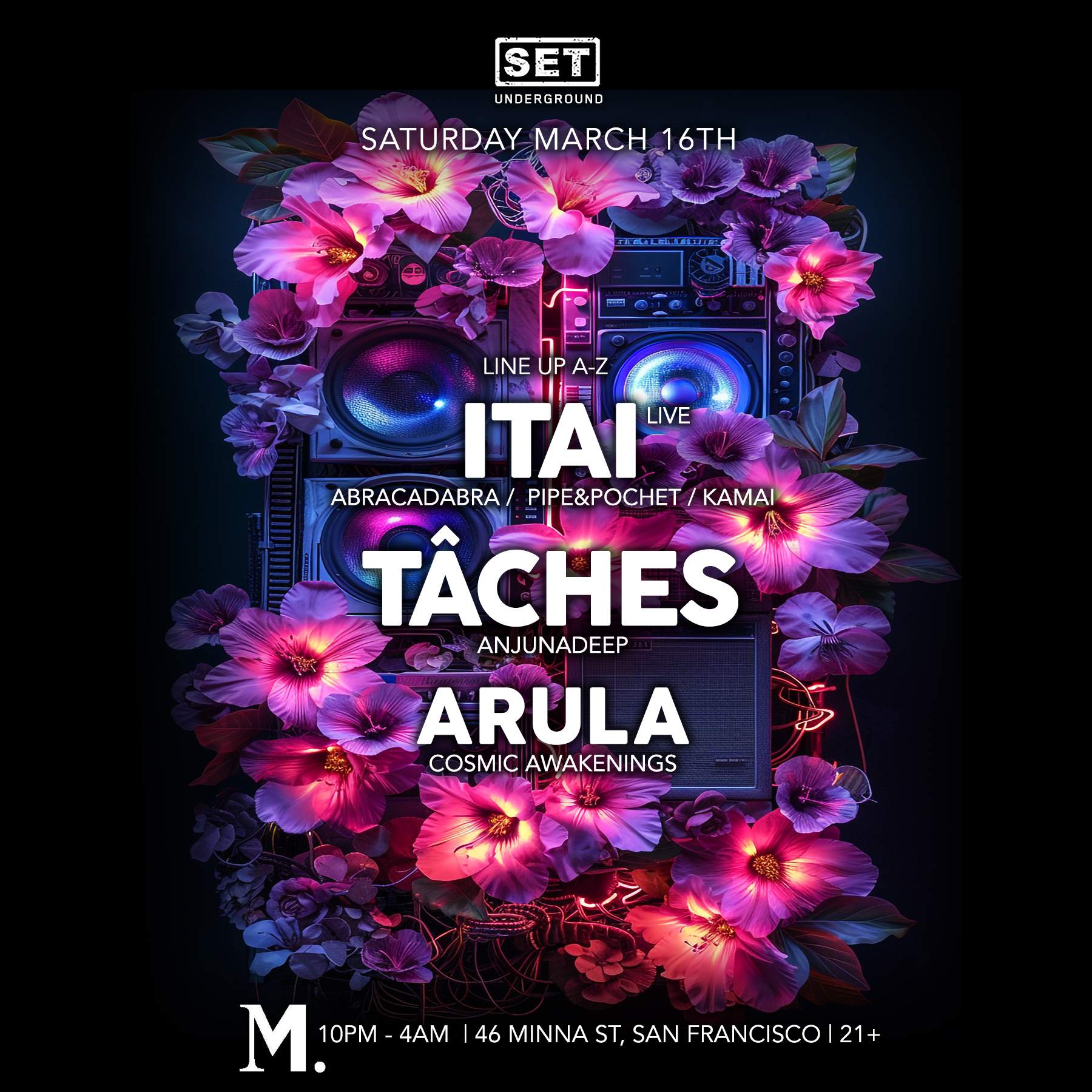 SET with ITAI (Abracadabra) + TÂCHES (Anjunadeep) at Madarae, San ...