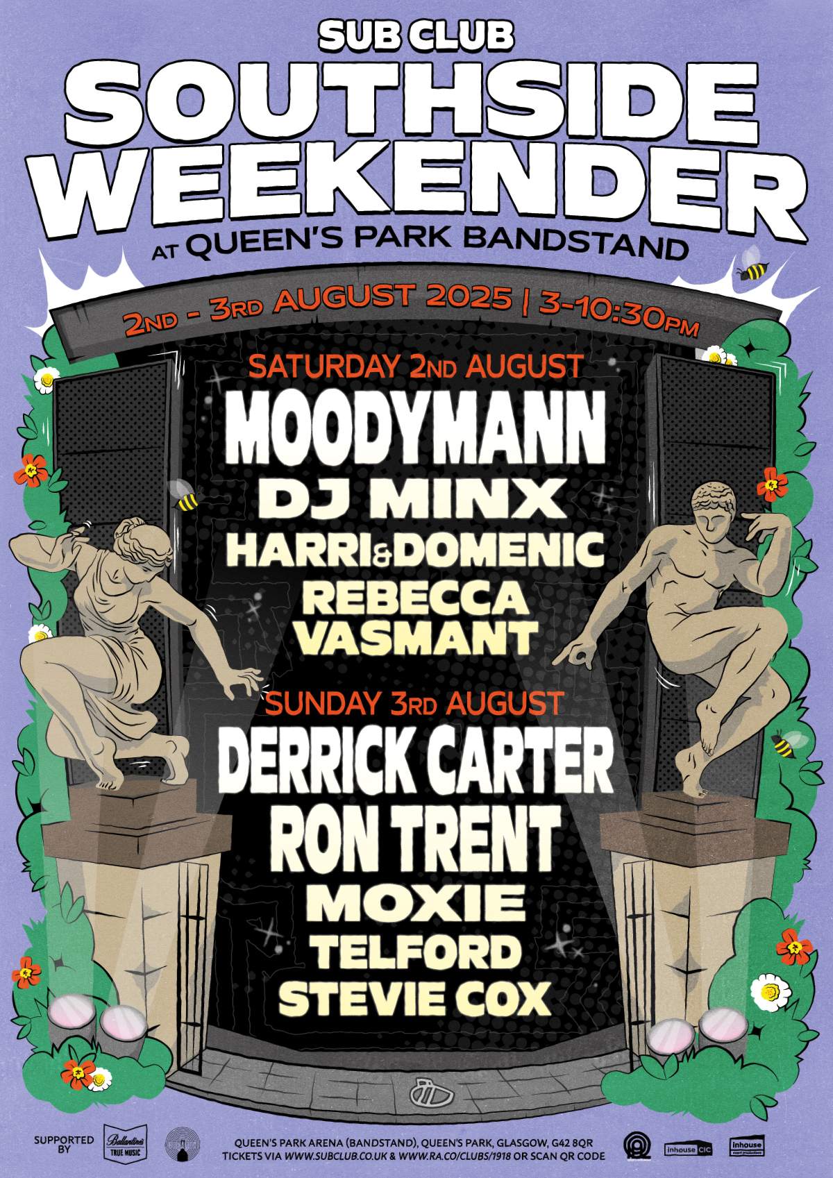 Sub Club Southside Weekender 2025 // August 2nd & 3rd // Queen's Park ...