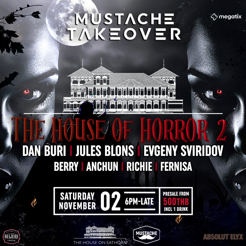 Mustache Takeover The House of Horror - Halloween 2024 at TBA - House ...