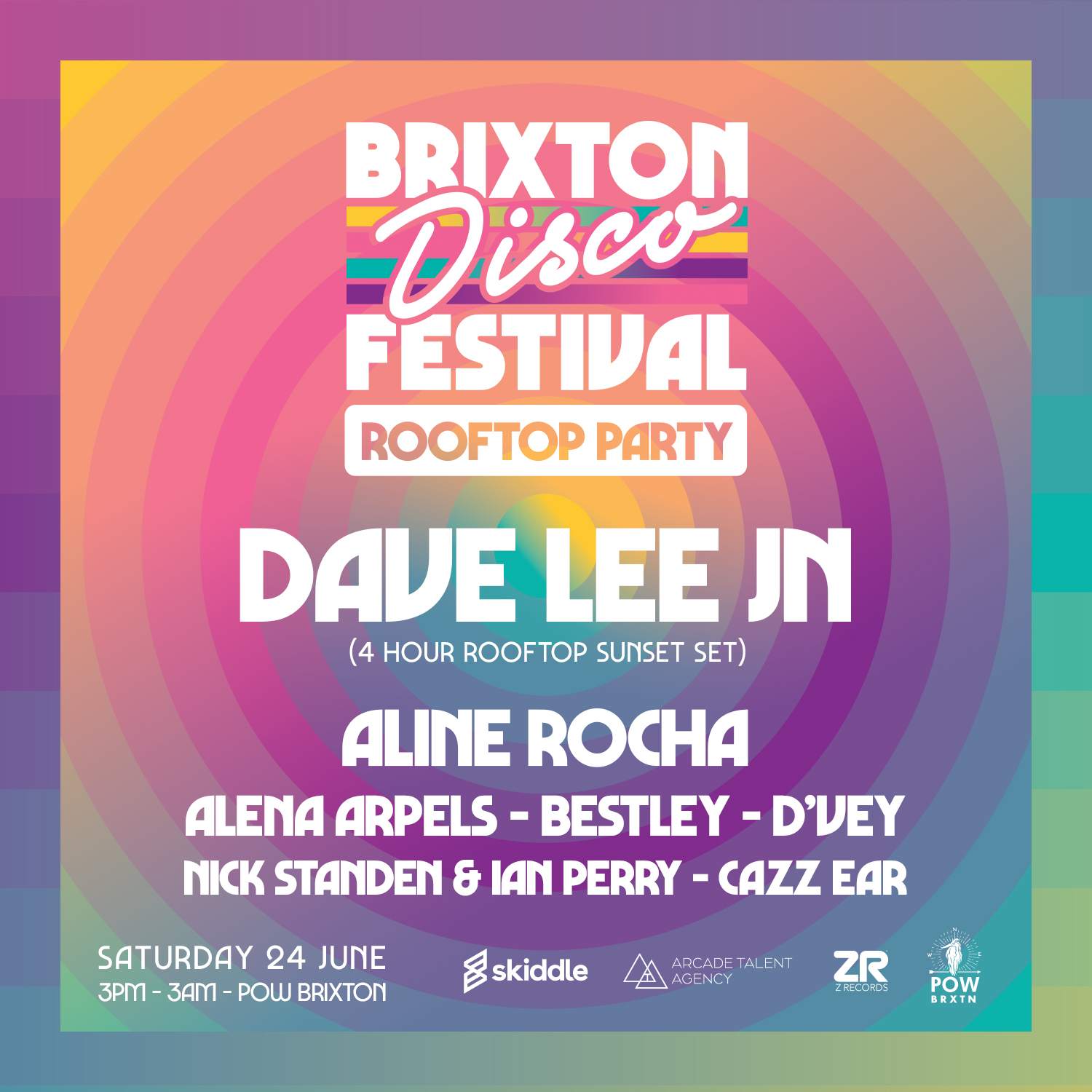 Brixton Disco Festival Summer Rooftop Party with Dave Lee JN at The ...