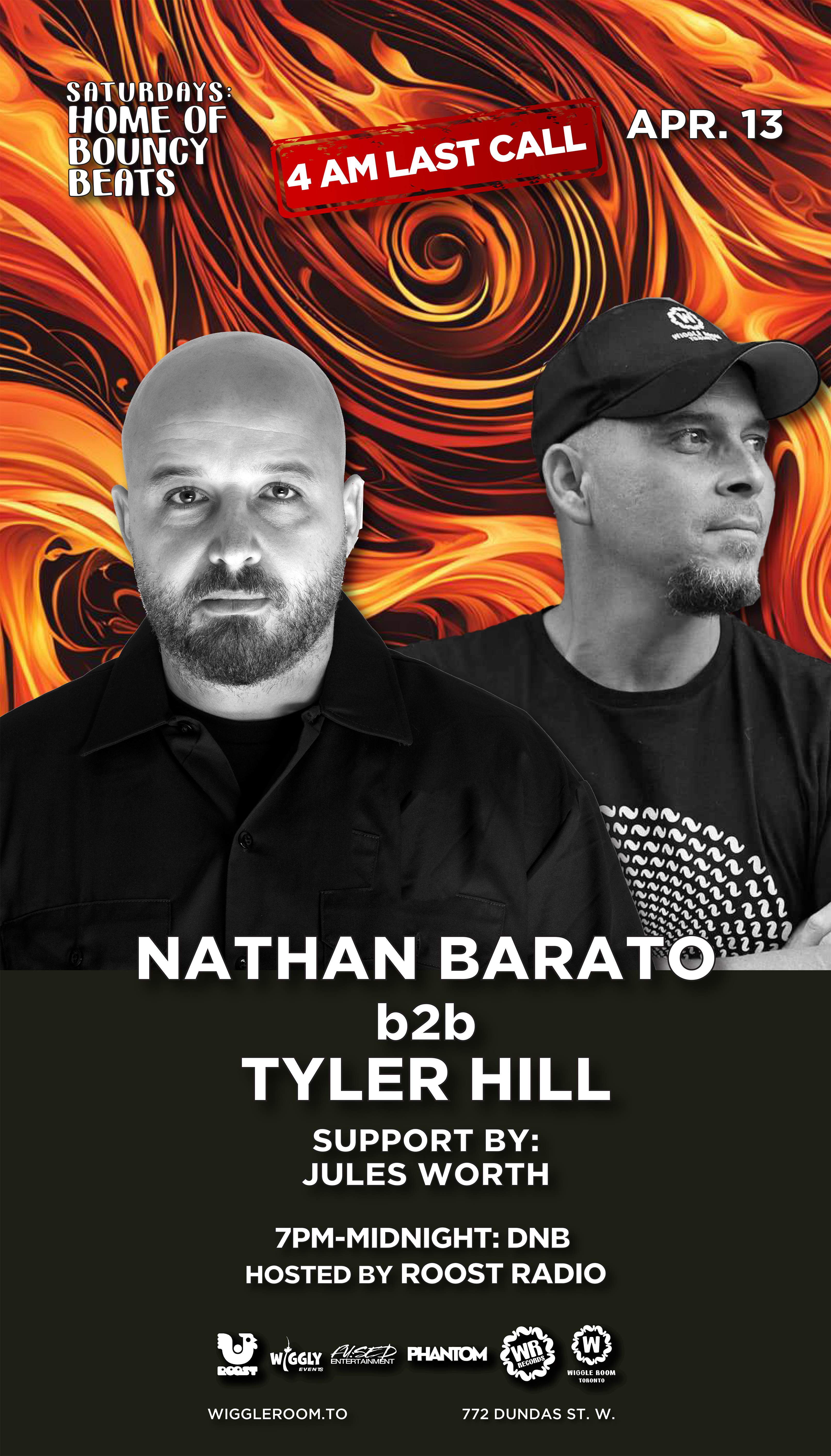 Nathan Barato b2b Tyler Hill | +4AM LAST CALL at Wiggle Room, Toronto