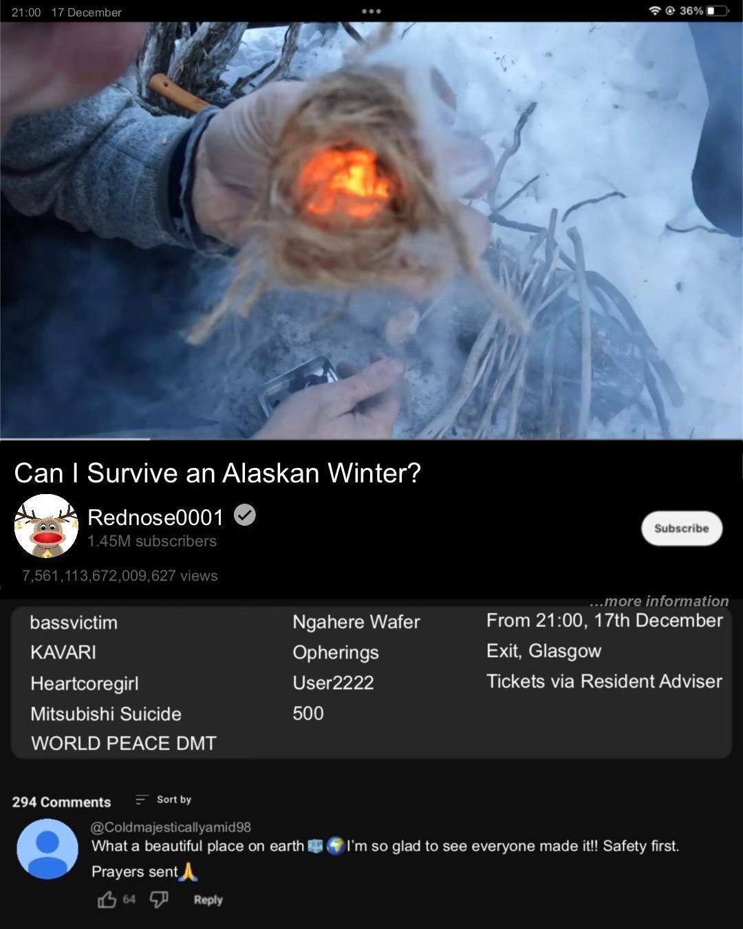 Can I Survive an Alaskan Winter bei Exit Glasgow, Glasgow