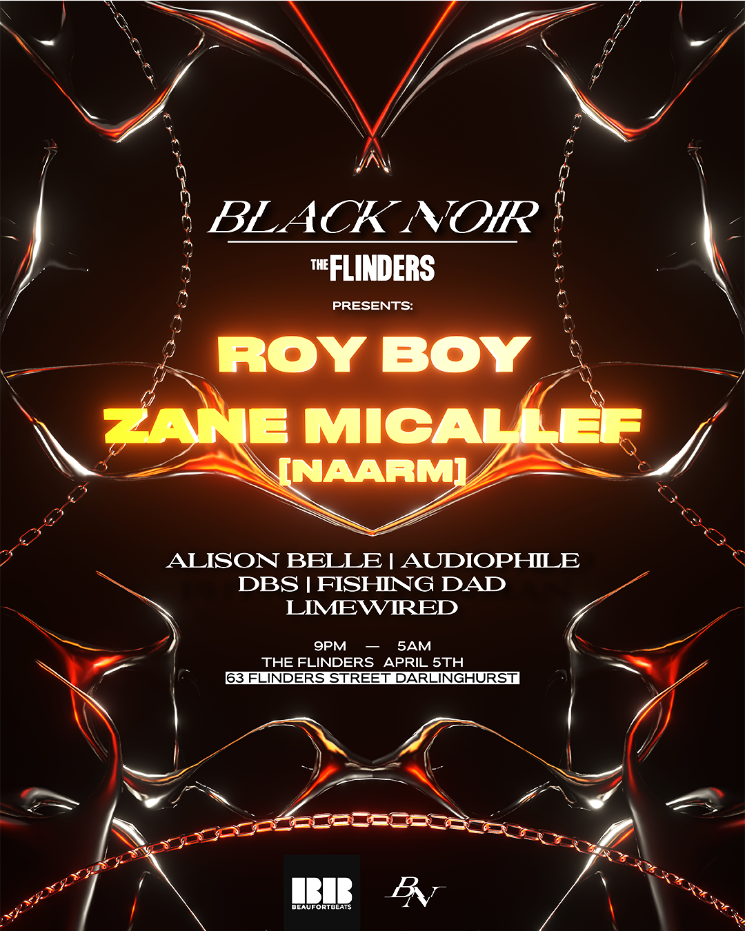BLACK NOIR presents: ROY BOY & Zane Micallef [NAARM] at The Flinders ...