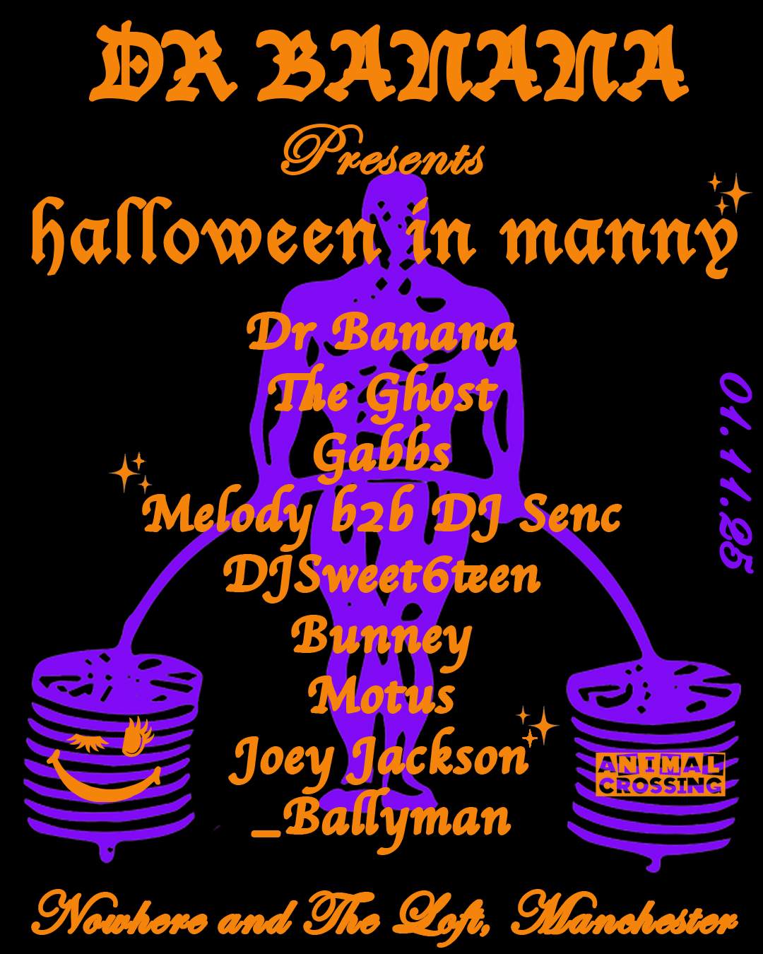 Animal Crossing & Dr Banana Halloween Special at NOWHERE, Manchester