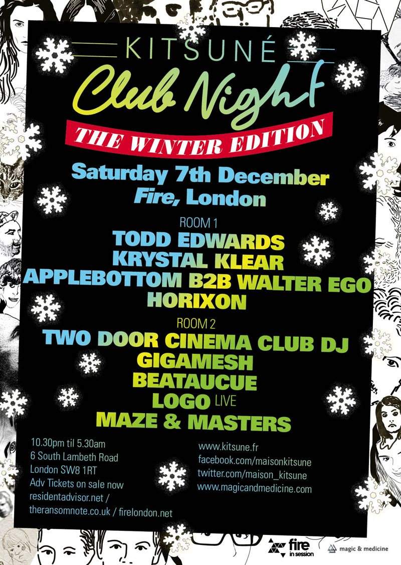 Kitsune Club Night-Todd Edwards, Krystal Klear,Applebottom, Gigamesh ...