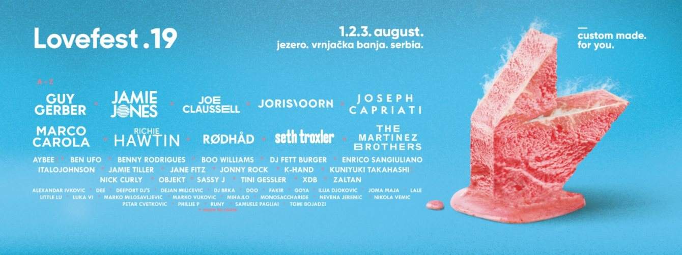Lovefest 2019 at City Park Lake, Serbia