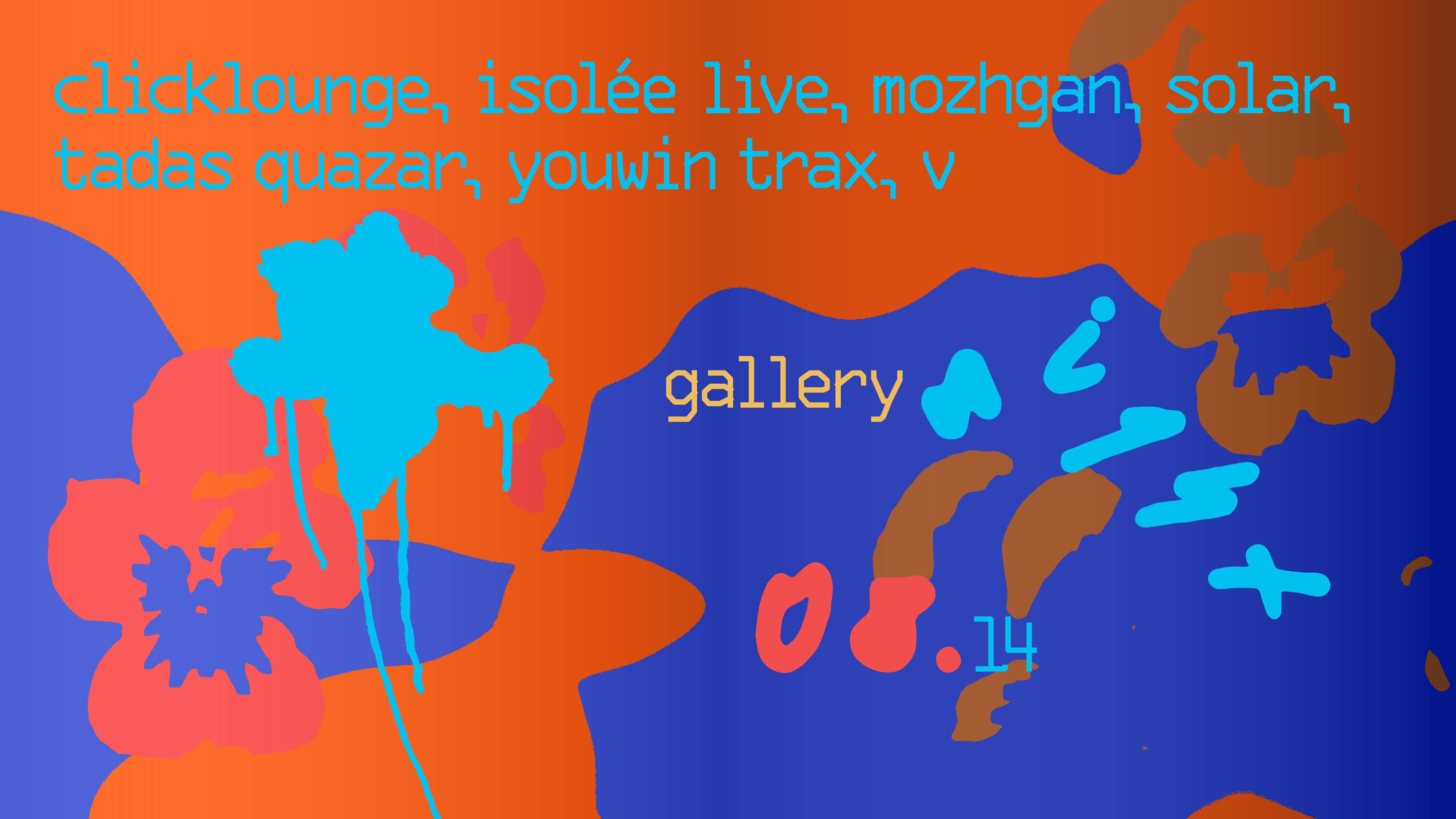 gallery night: isolée Live, Mozhgan, Solar at Gallery 1986, Vilnius