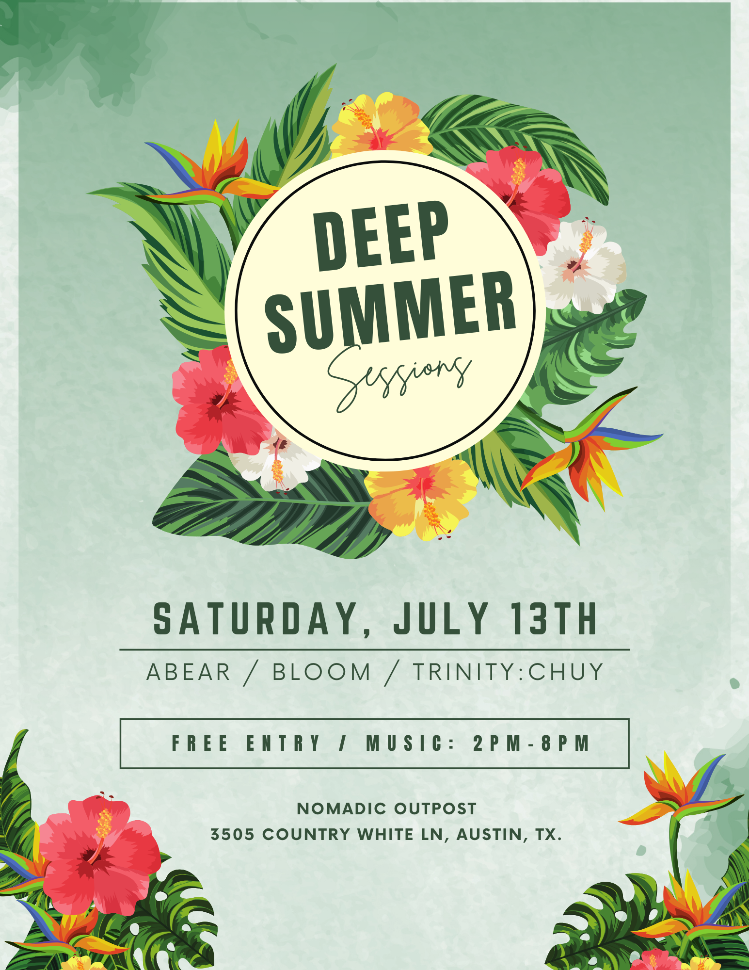 Deep summer sessions at TBA - Nomadic Outpost - 3505 Country White Ln ...