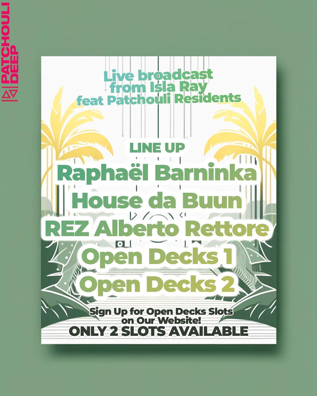 OPEN DECKS - Live broadcast with Patchouli Residents + grab a beer with ...
