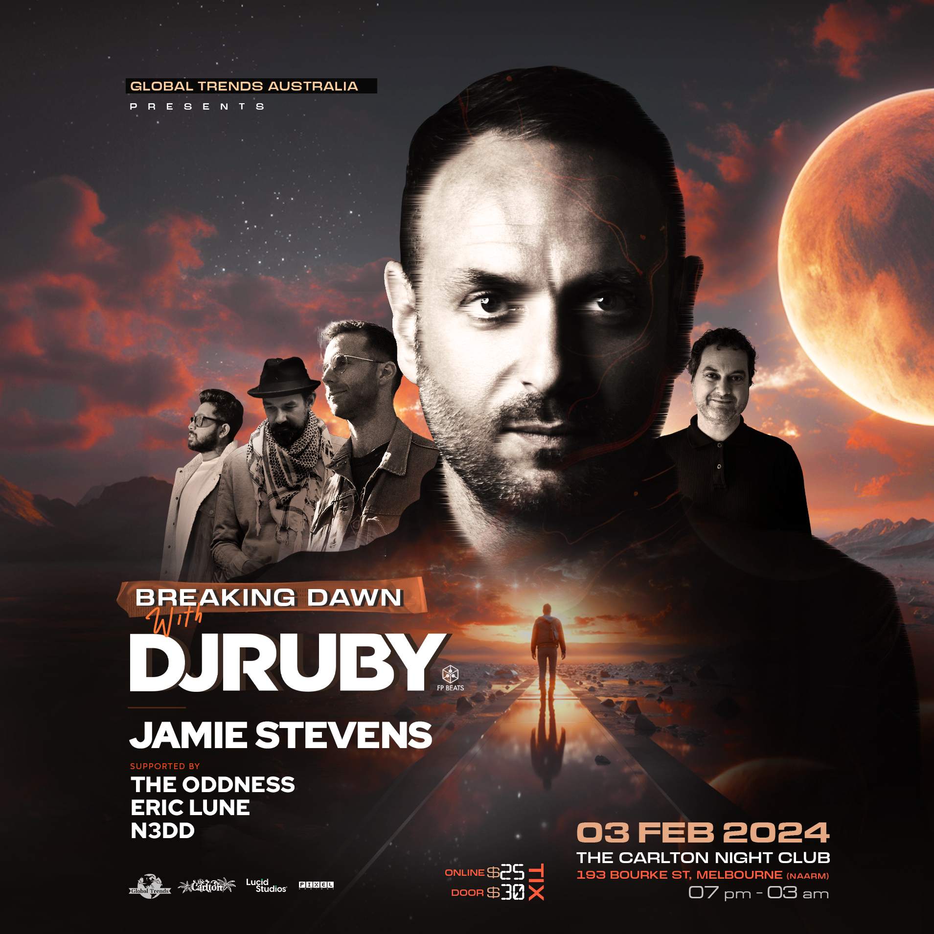 GLOBAL TRENDS AUSTRALIA pres: BREAKING DAWN with DJ Ruby & Jamie ...
