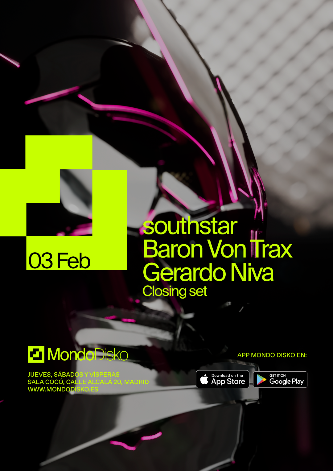 southstar / Baron Von Trax / Gerardo Niva Closing Set at Mondo, Madrid