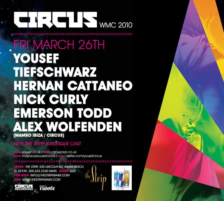 Yousef presents Circus bei The Strip, Miami