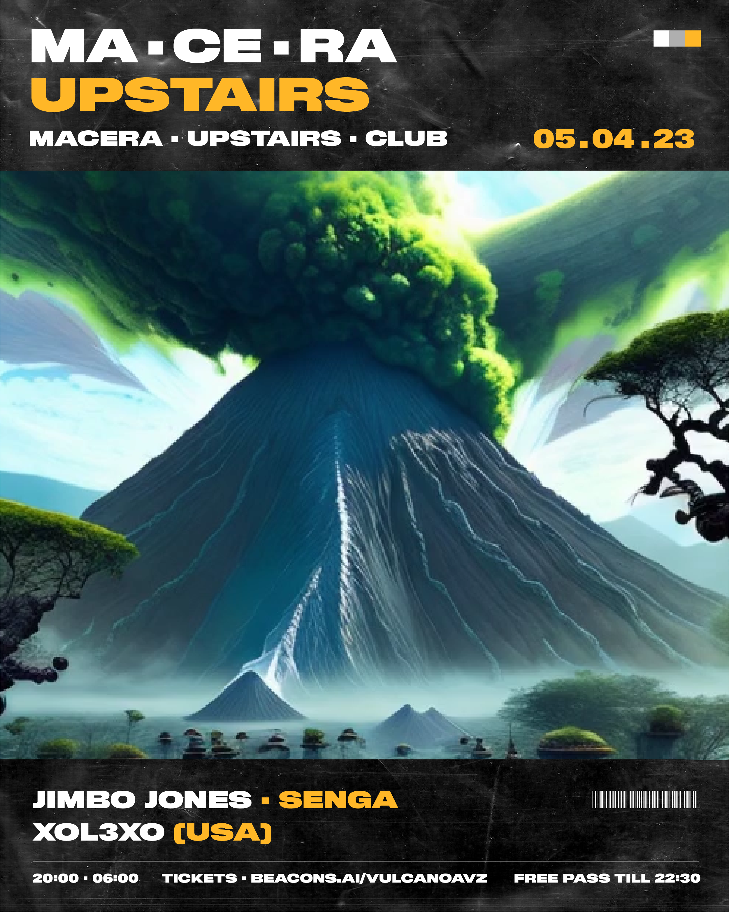 Audio Visual Show - MACERA CLUB - Vulcano at Macera Club, Madrid