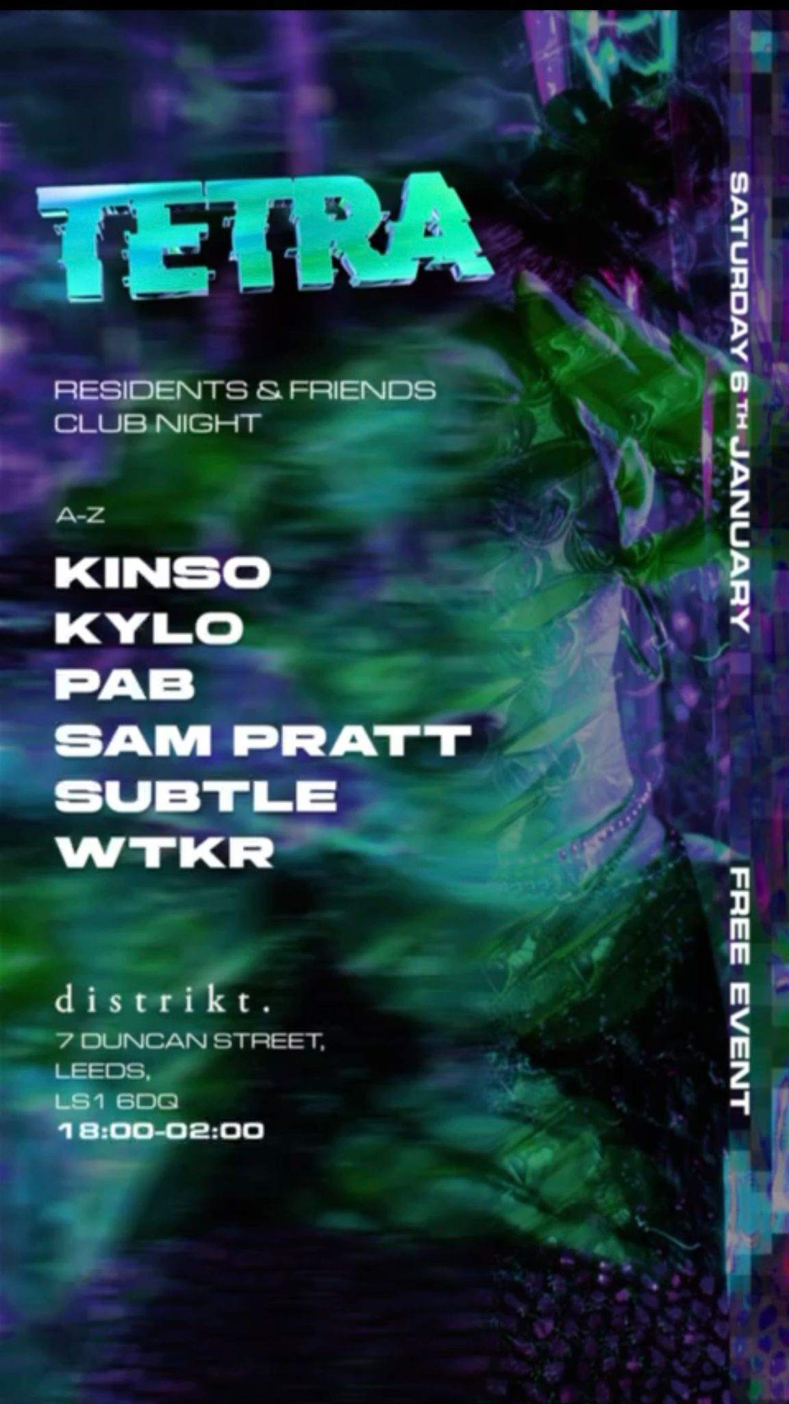 TETRA X Distrikt at Distrikt, Leeds