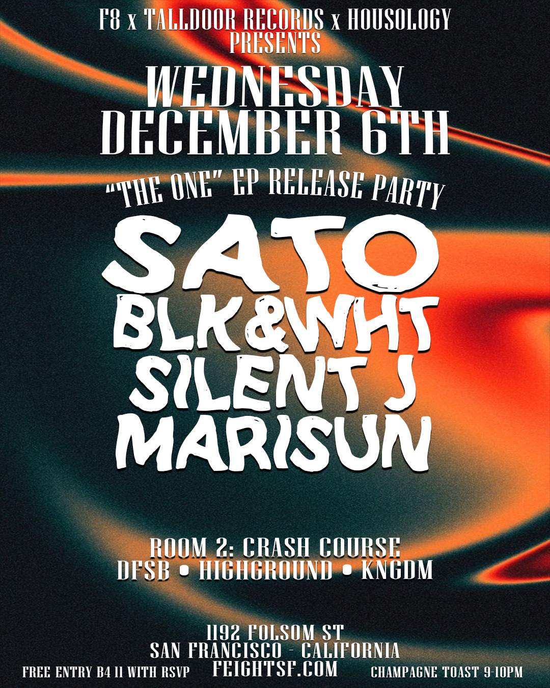 The One EP Release Party at F8 1192 Folsom, San Francisco/Oakland