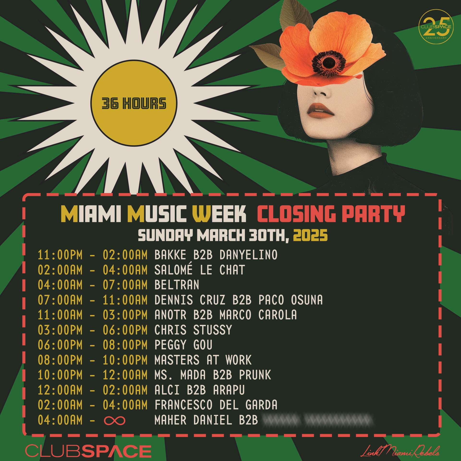 24+ Hour Space MMW Closing Party at Club Space Miami, Miami