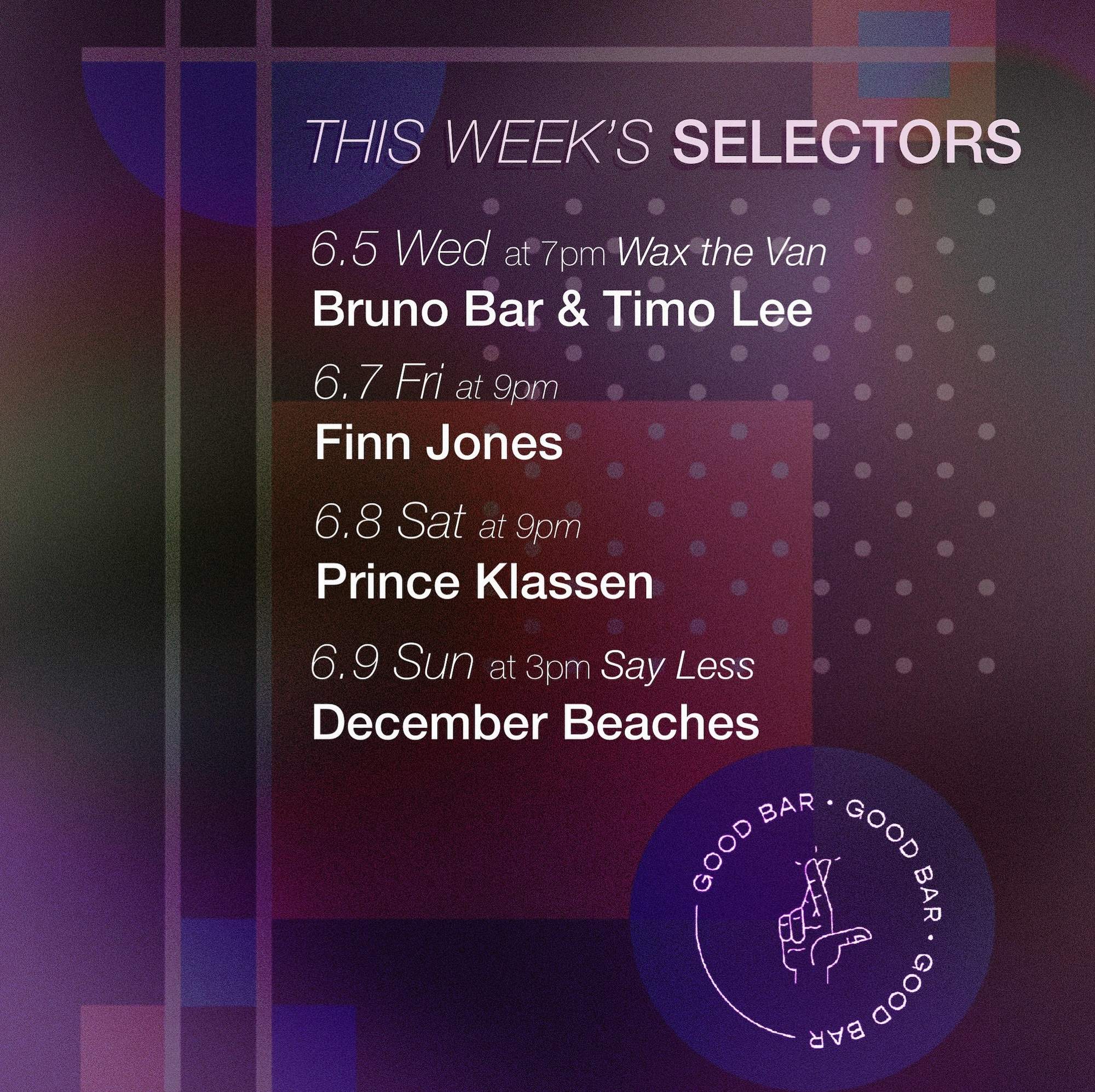 Wax The Van with Bruno Bar and Timo Lee at Good Bar, New York City