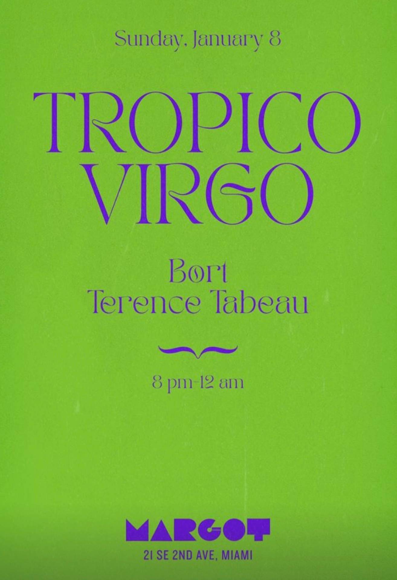 Tropico Virgo at Margot Natural Wine & Aperitivo Bar, Miami