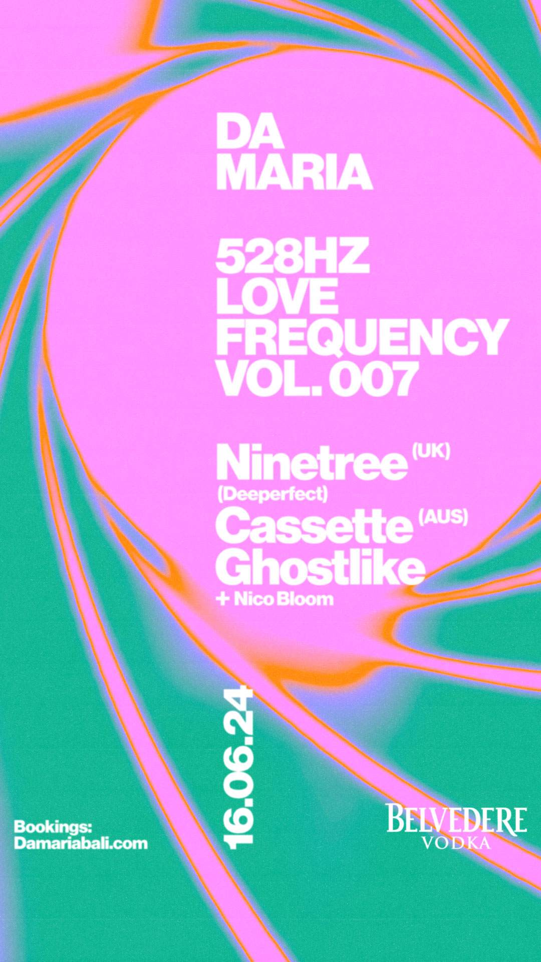 Da Maria PRESENTS 528HZ LOVE FREQUENCY VOL. 007 at Da Maria, Bali