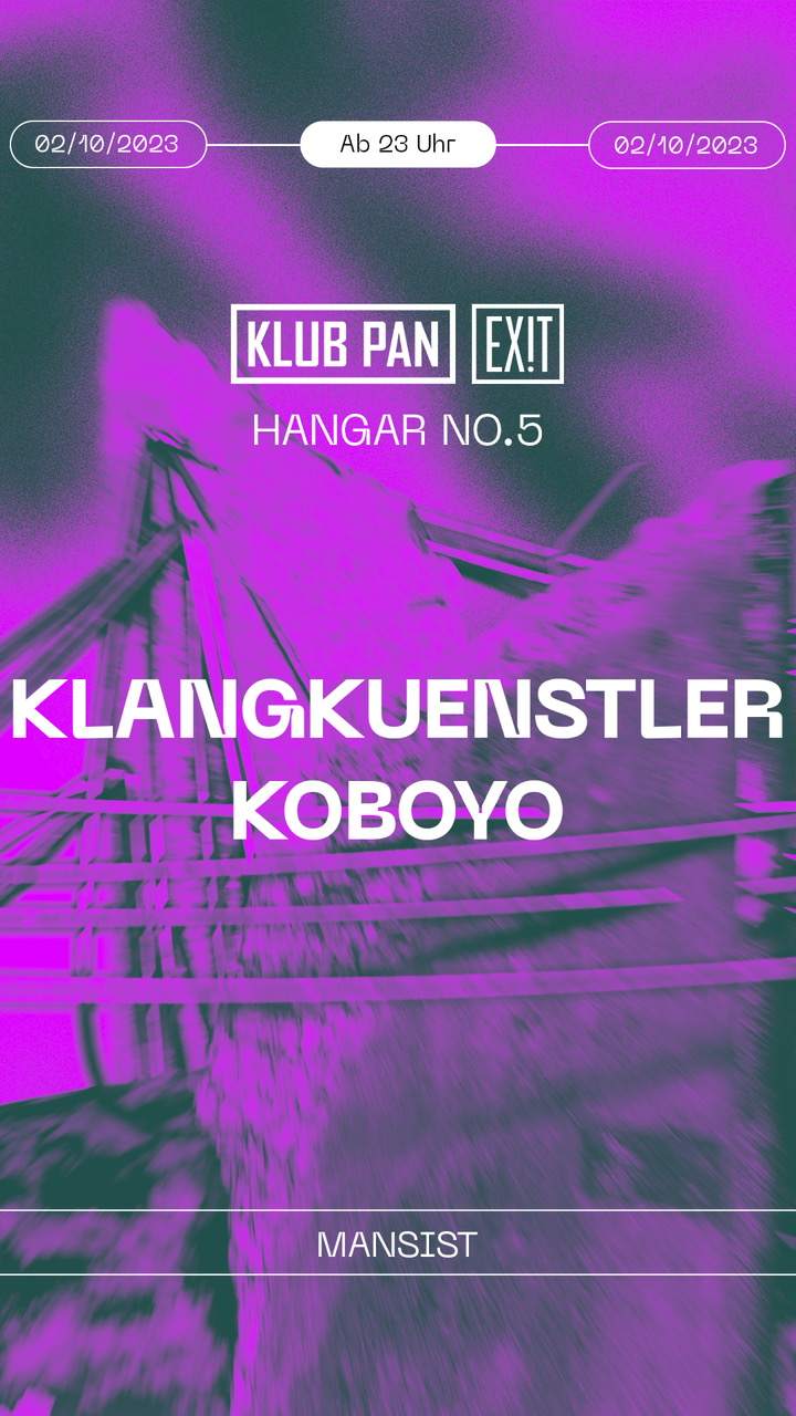 INDOOR RAVE with KlangKuenstler at Klub PAN, Hannover