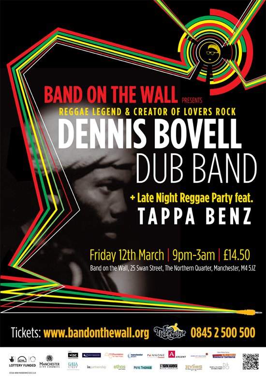Dennis Bovell Dub Band & Late Night Dub Reggae Party at Band on the ...