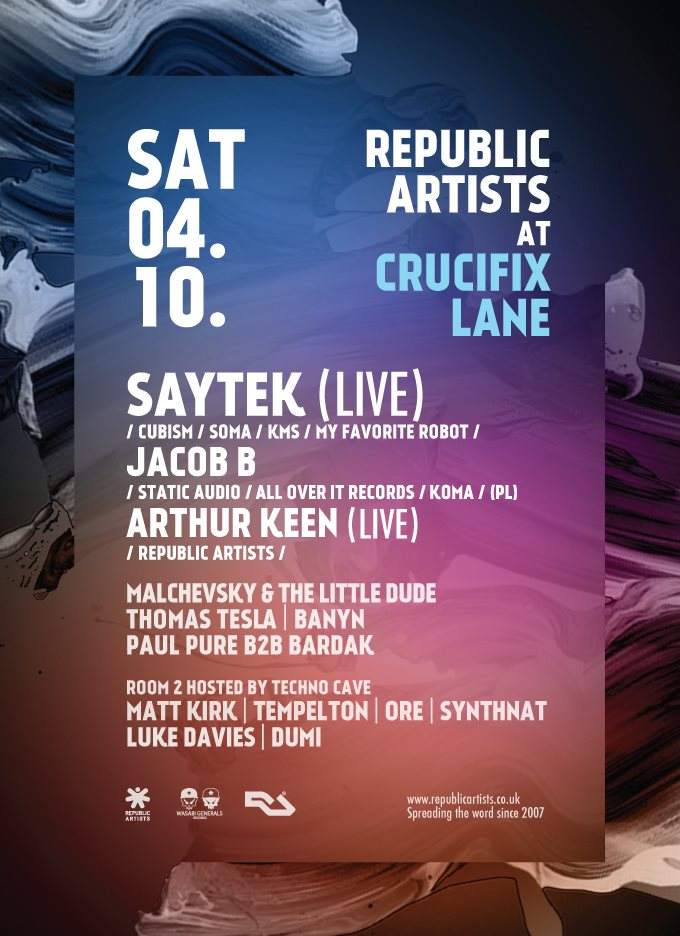 Republic Artists with Saytek Live / Arthur Keen Live / Jacob B / Thomas ...