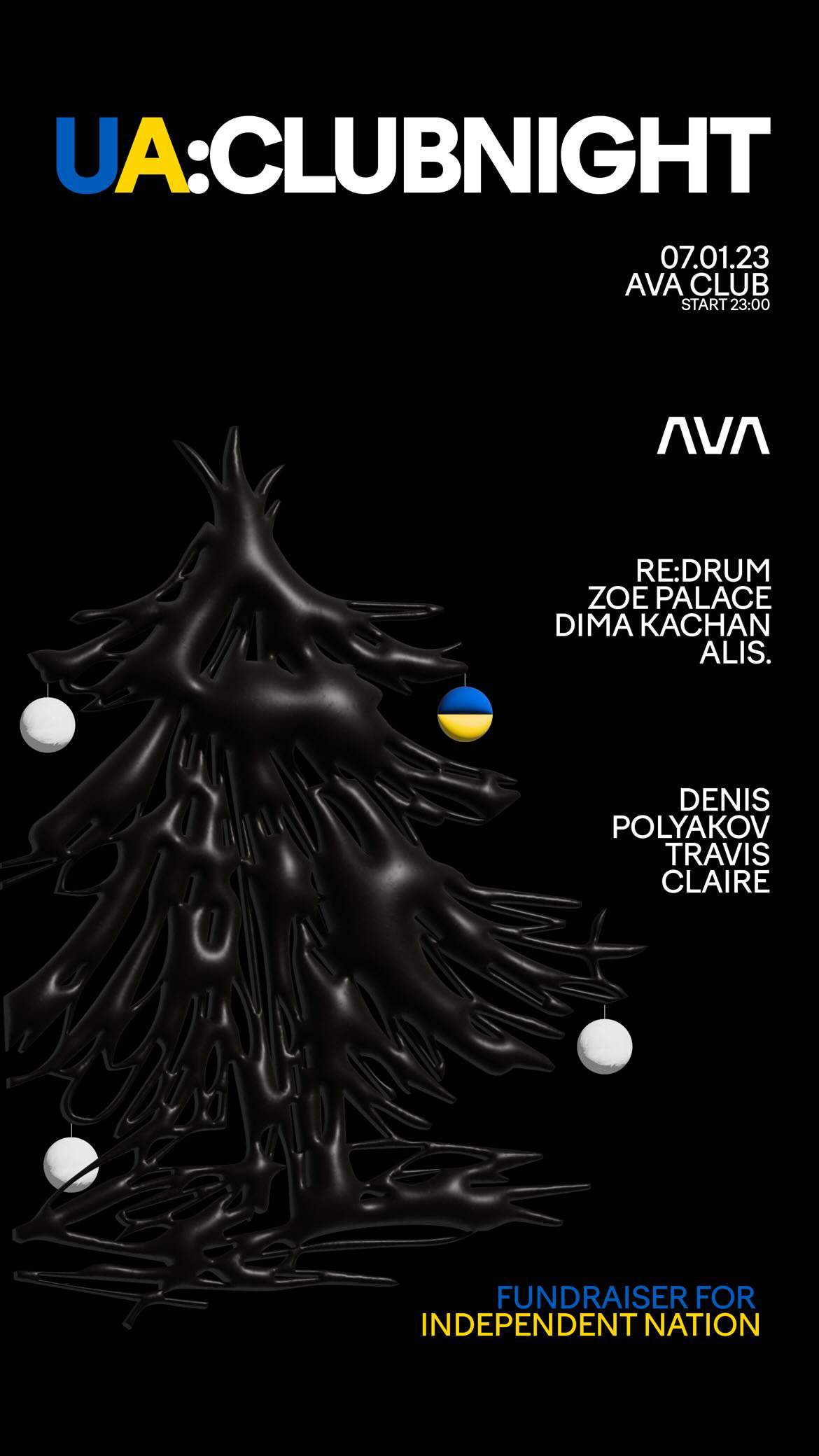 UA Clubnight Fundraiser : Alis, Re:drum, Dima Kachan, Zoe Palace at AVA ...
