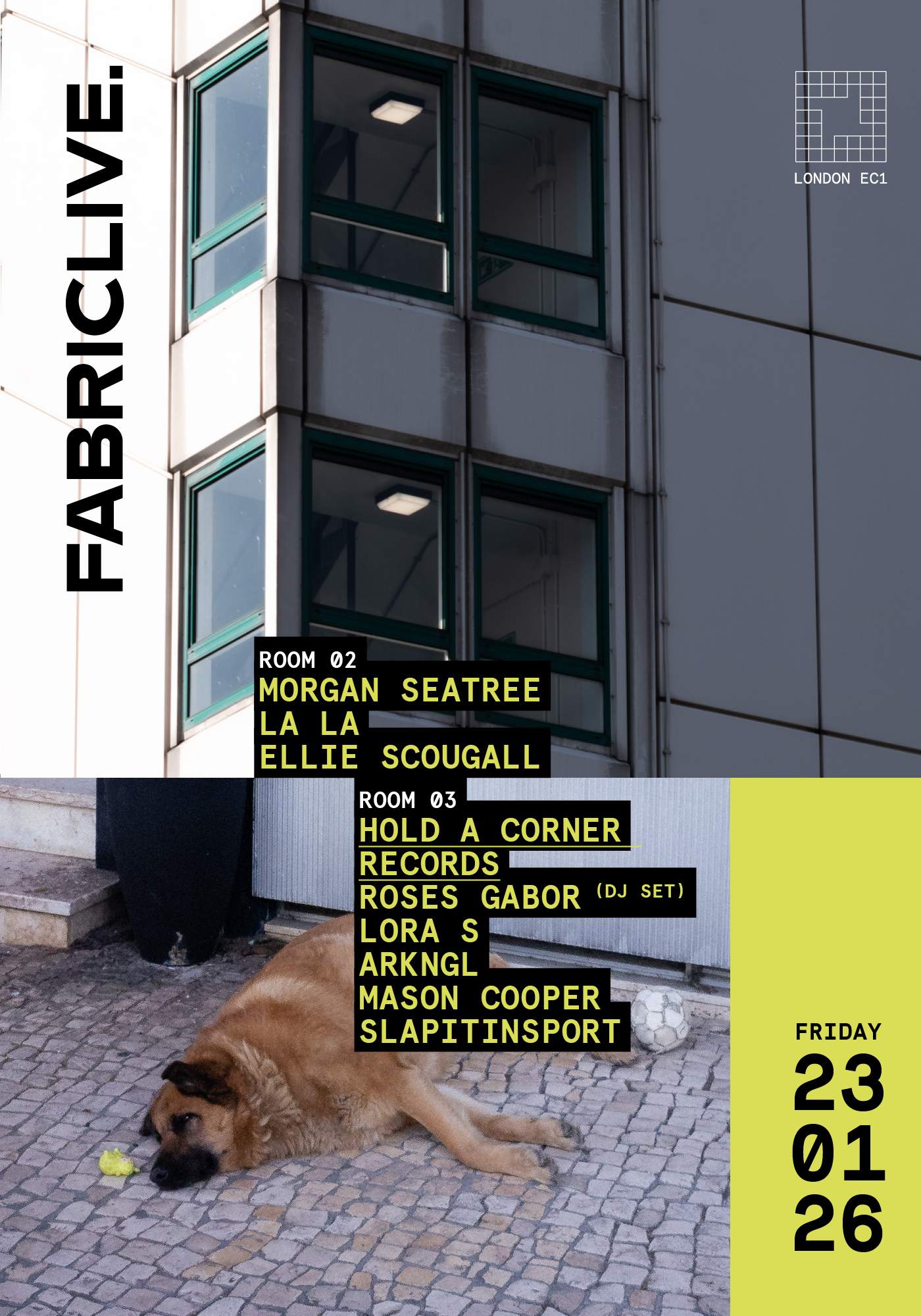 FABRICLIVE: Morgan Seatree, La La, Ellie Scougall, HOLD A CORNER ...