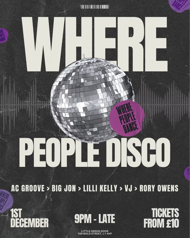 Where People Disco en The Tomb, Liverpool