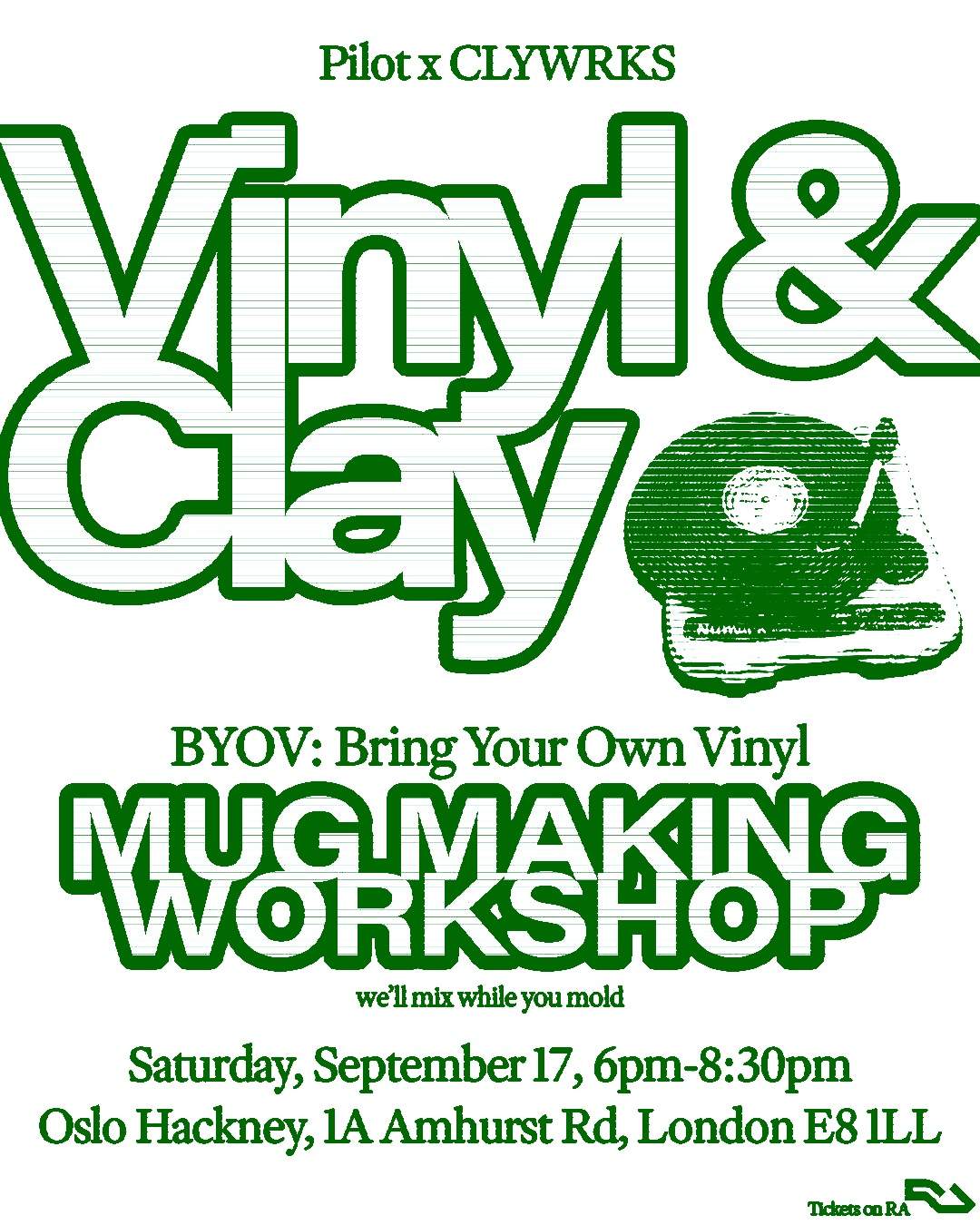 Vinyl & Clay at Oslo Hackney, London