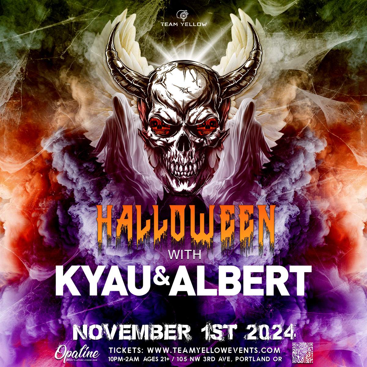 Team Yellow: Halloween with Kyau & Albert at Opaline, Portland