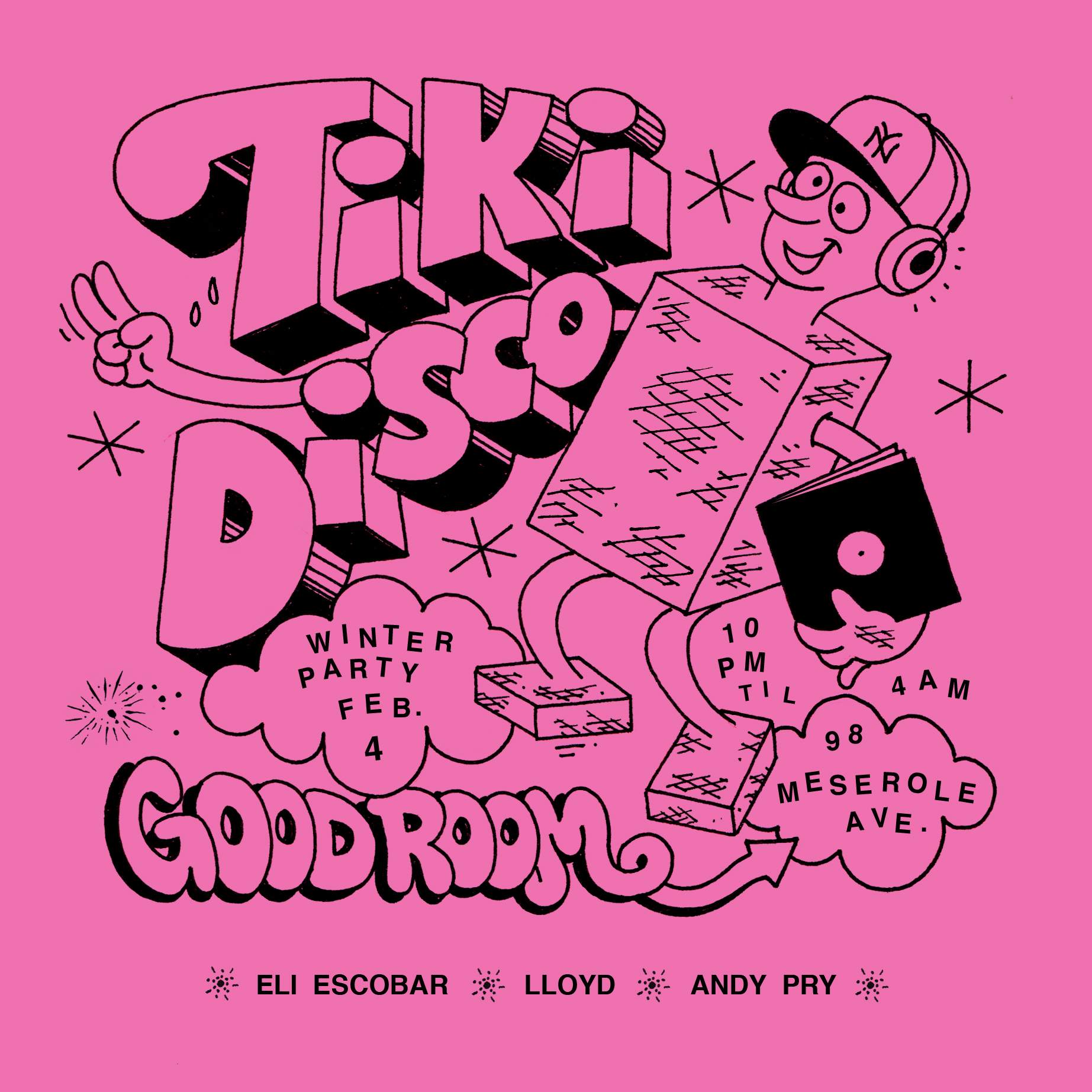 THE TIKI DISCO WINTER PARTY at Good Room, New York City