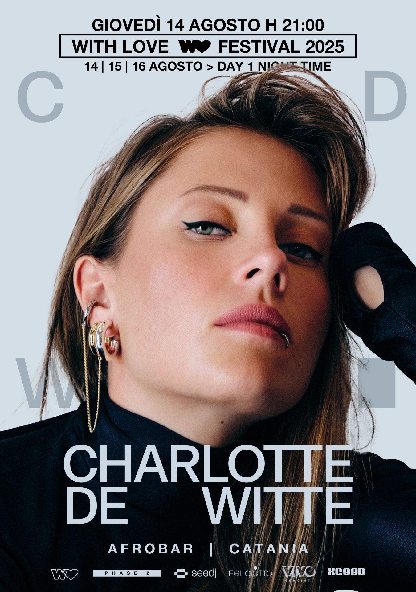 WITH LOVE Festival 2025 - Day 1 Night Time with Charlotte de Witte at Afrobar, Sicily · Tickets