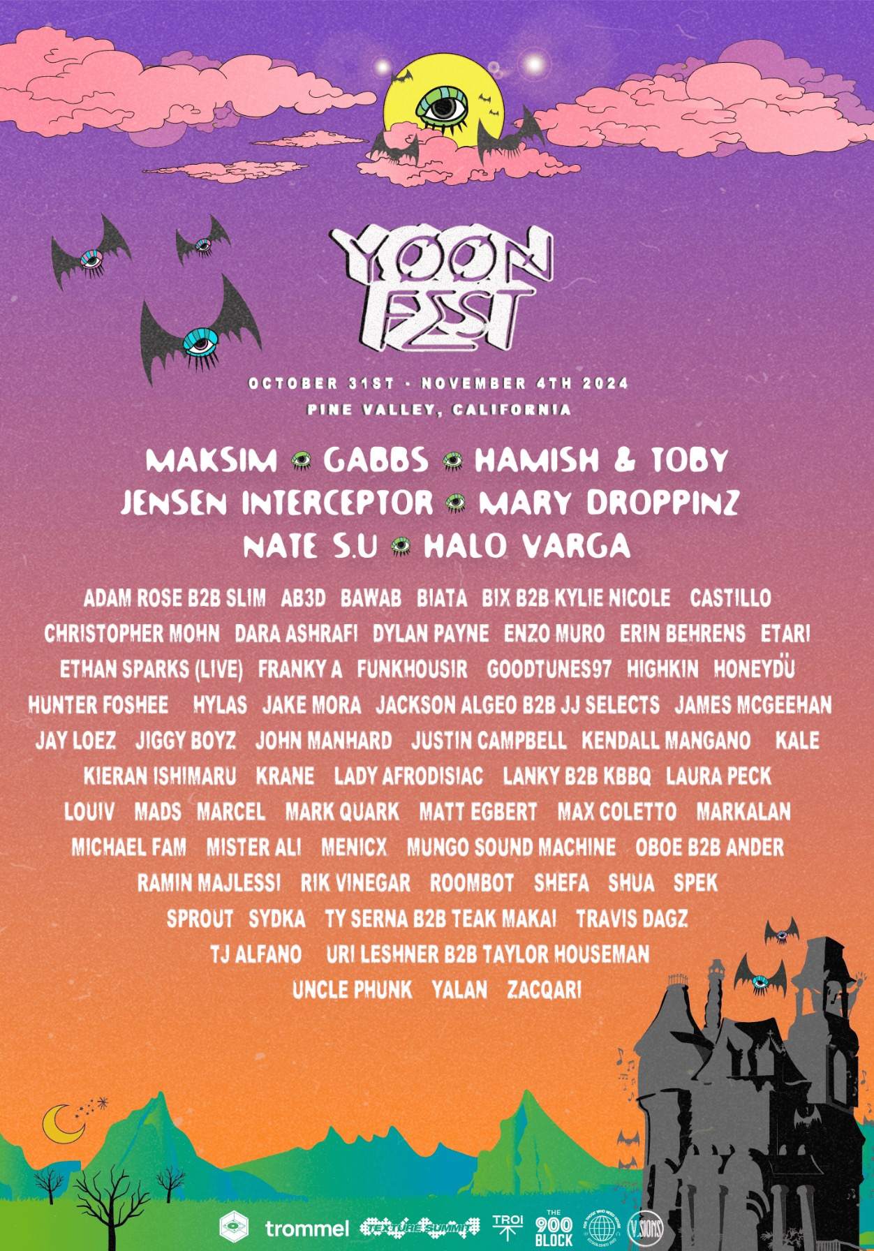 YOONFEST w/Jensen Interceptor, Gabbs, Nate SU, Mary Droppinz, Etari ...