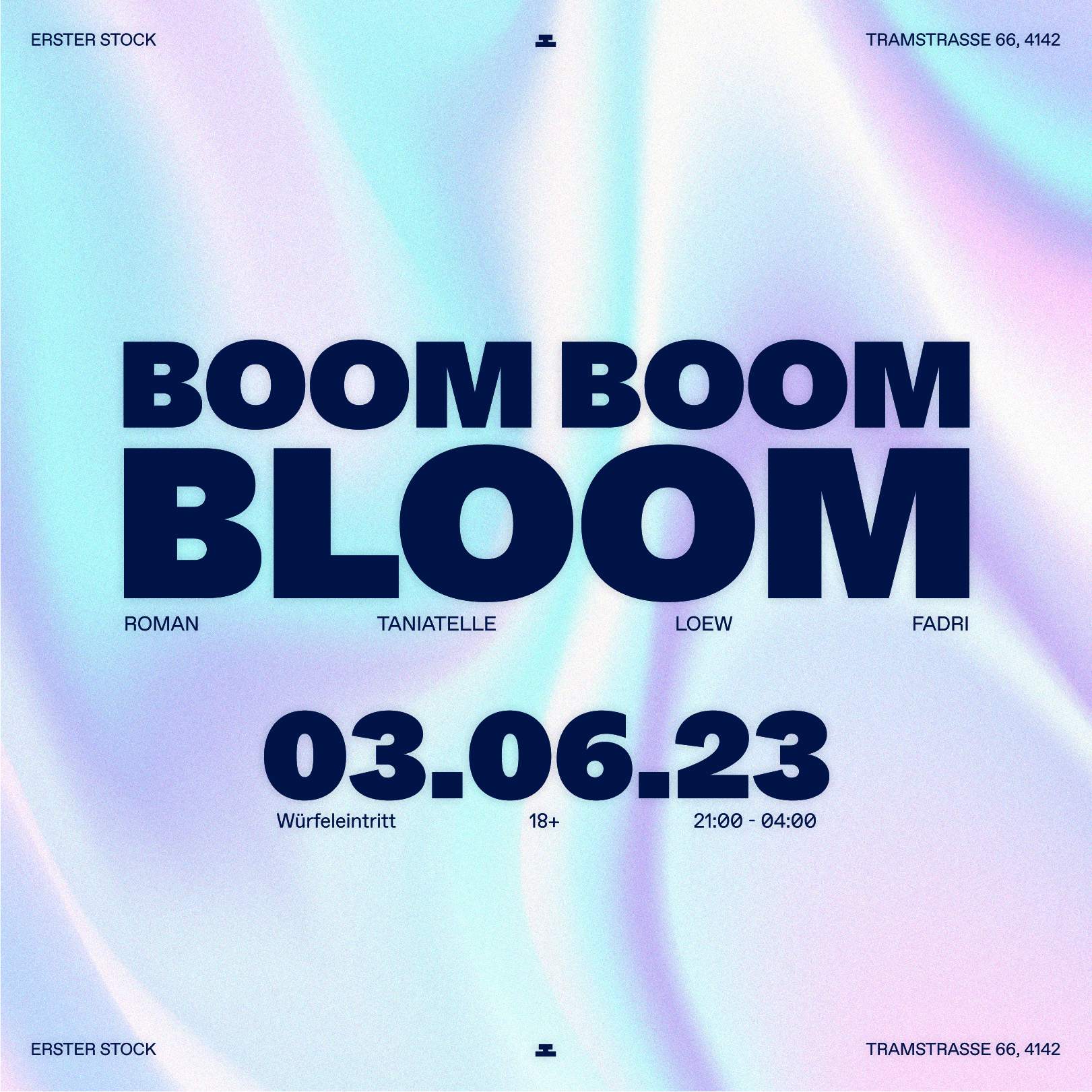 BOOM BOOM BLOOM at Erster Stock, Basel