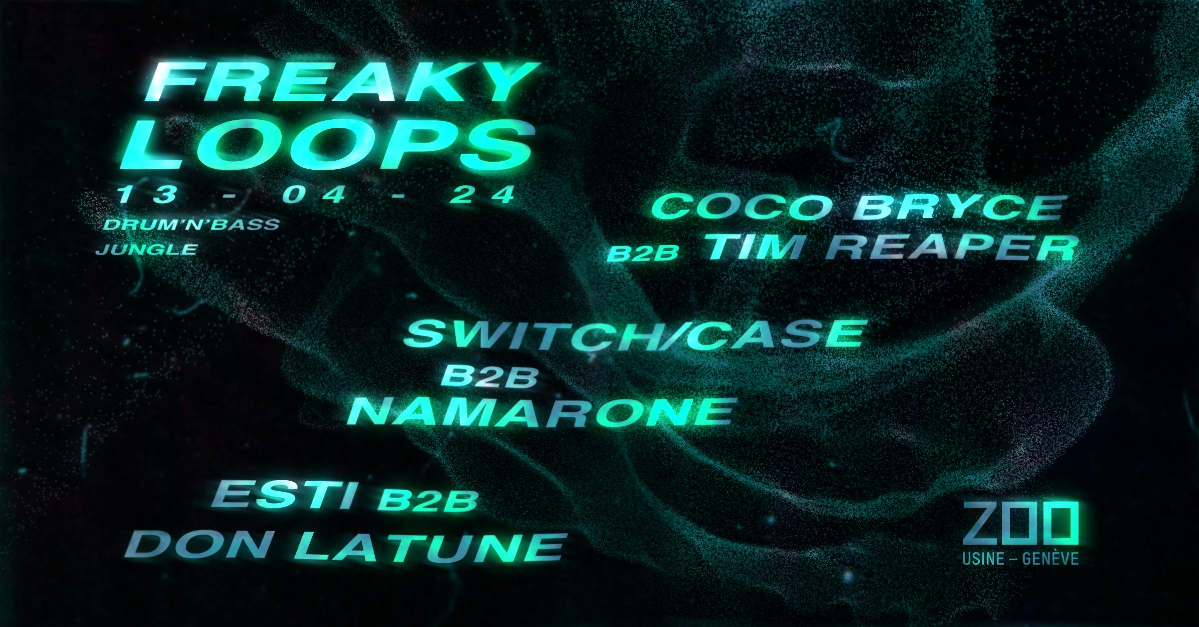 Freaky Loops: Coco Bryce B2B Tim Reaper + Switch/Case B2B Namarone ...